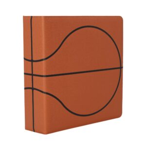 bcw 3-inch sports collectors album - basketball | storage for over 800 cards | ideal for organizing baseball, football, basketball trading cards | aesthetic display for sports memorabilia enthusiasts