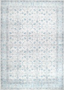 nuloom rio transitional farmhouse area rug, 10' x 14', aqua