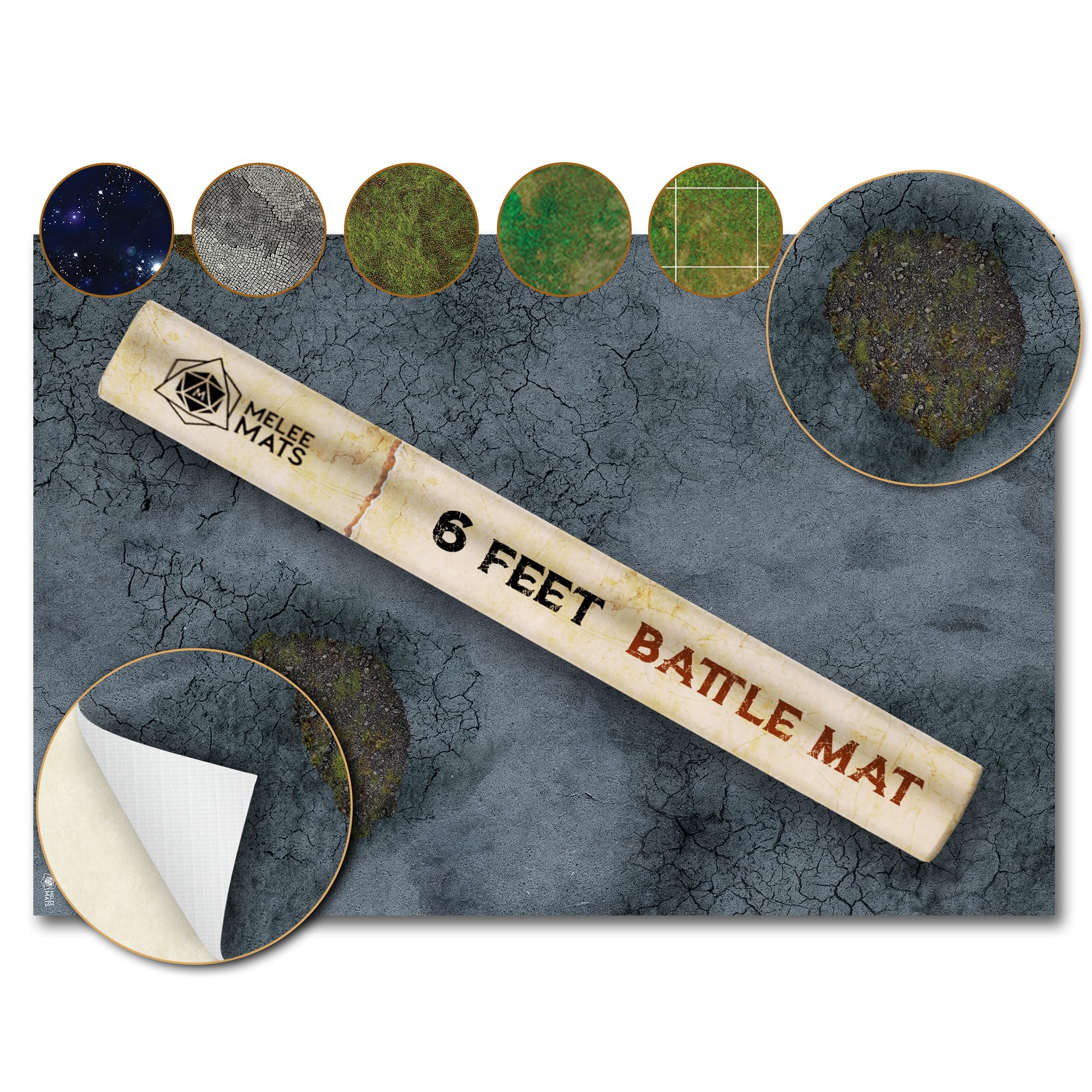 Battle Game Mat for DND - [48" x 72"] Wargaming Tabletop Map - Gaming Board for Warhammer 40k, Dungeons and Dragons, Wargame RPG - Vinyl Gaming Frontline Terrain