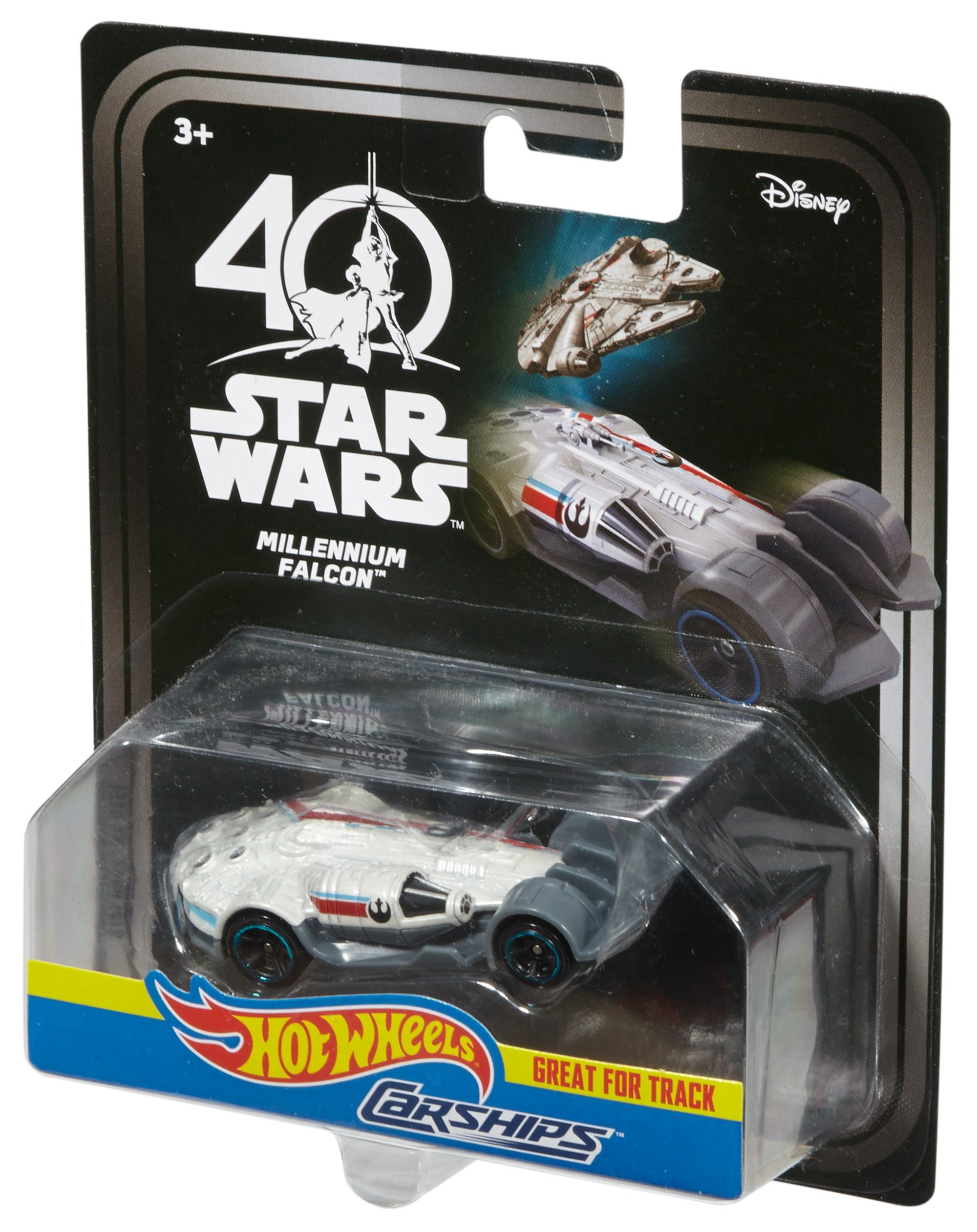 Hot Wheels Star Wars Carships 40th Anniversary Millennium Falcon Vehicle