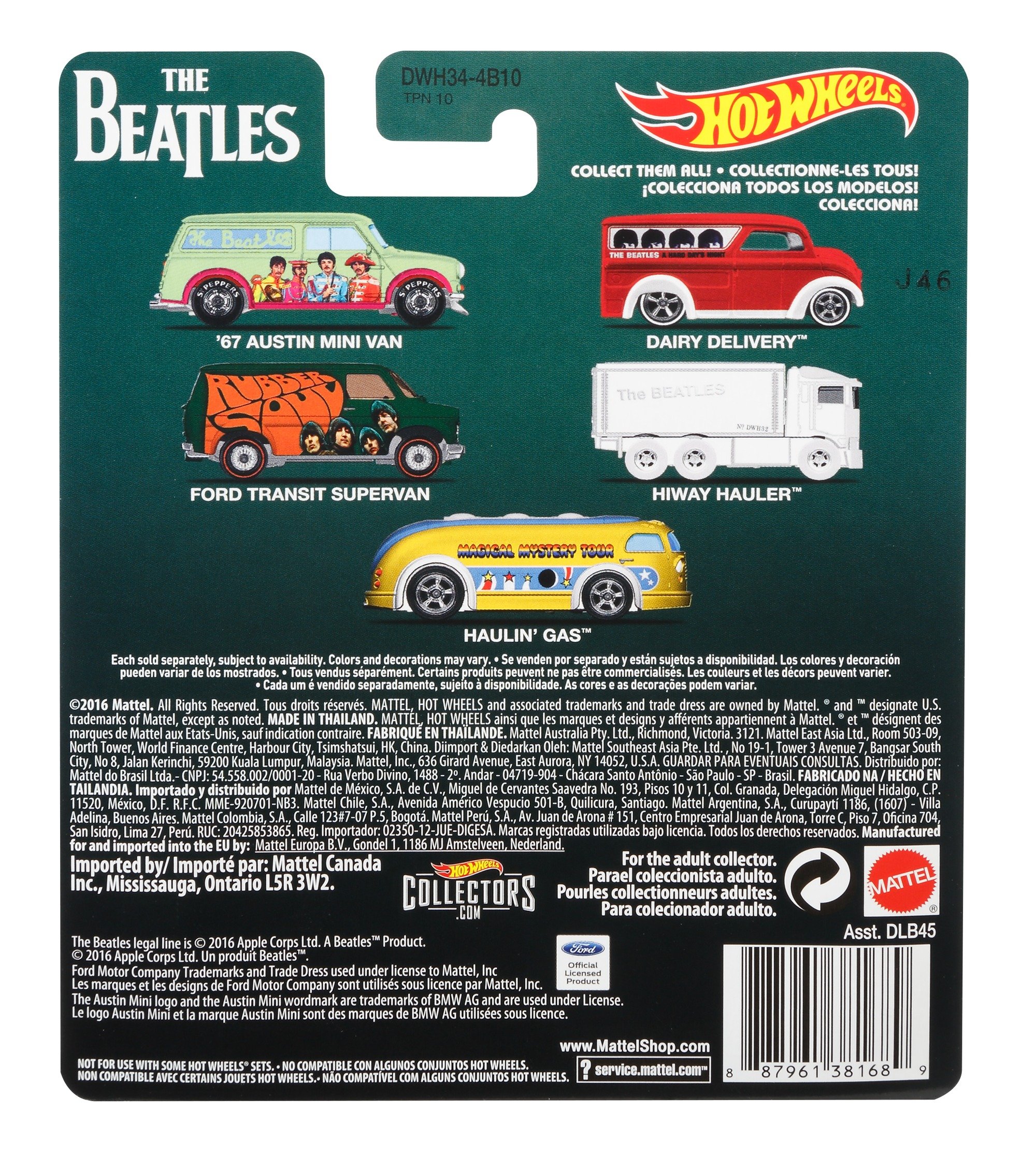 Hot Wheels The Beatles Ford Transit Supervan Vehicle