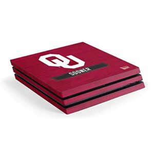 skinit decal gaming skin compatible with ps4 pro console - officially licensed college oklahoma sooners design