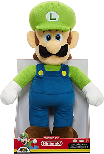 World of Nintendo Jumbo luigi Plush 20 Inches