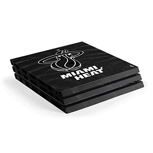 Skinit Decal Gaming Skin Compatible with PS4 Pro Console - Officially Licensed NBA Miami Heat Black Animal Print Design