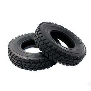 toyoutdoorparts rc hard rubber tires 4pc 22mm type for tamiya 1/14 scale tractor truck