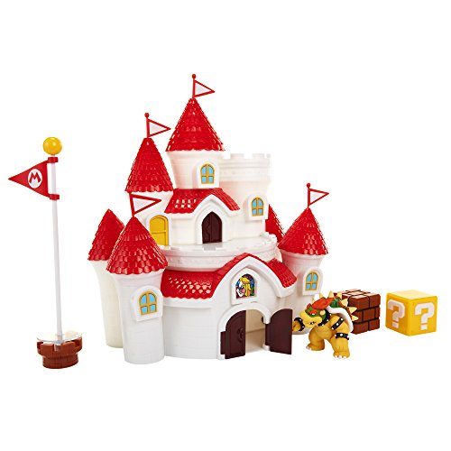 Super Mario Mushroom Kingdom Castle Playset with Exclusive 2.5” Bowser Figure