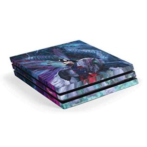 skinit decal gaming skin compatible with ps4 pro console - officially licensed tate and co. ride of the yokai fairy and dragon design