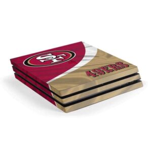 skinit decal gaming skin compatible with ps4 pro console - officially licensed nfl san francisco 49ers design