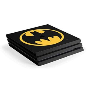 skinit decal gaming skin compatible with ps4 pro console - officially licensed warner bros batman logo design