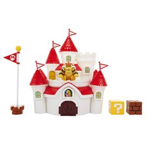 Super Mario Mushroom Kingdom Castle Playset with Exclusive 2.5” Bowser Figure