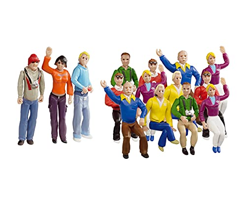 Carrera Race Spectators - Set of 15 Detailed Fans - 1:32 Scale Figures - Realistic Scenery Accessory for Slot Car Track Sets