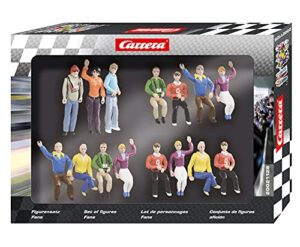 carrera race spectators - set of 15 detailed fans - 1:32 scale figures - realistic scenery accessory for slot car track sets