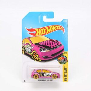 Hot Wheels 2017 HW Art Cars Volkswagen Golf MK7 111/365, Pink