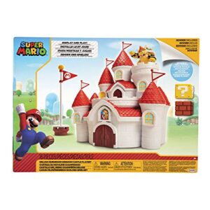 Super Mario Mushroom Kingdom Castle Playset with Exclusive 2.5” Bowser Figure