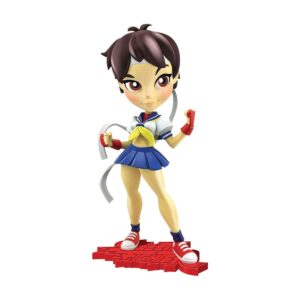 cryptozoic street fighter knockouts series 1: sakura vinyl figure, 7.5 inches