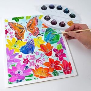 Sentosphère Aquarellum - In The Flowers Watercolor Painting Kit