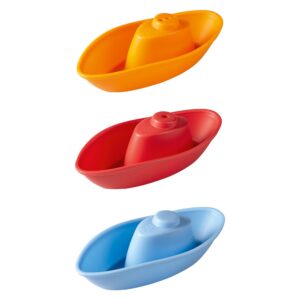 HABA Stacking Boat Set - 3 Piece Play Set Great for Scooping and Funelling Water in The Bath or Pool