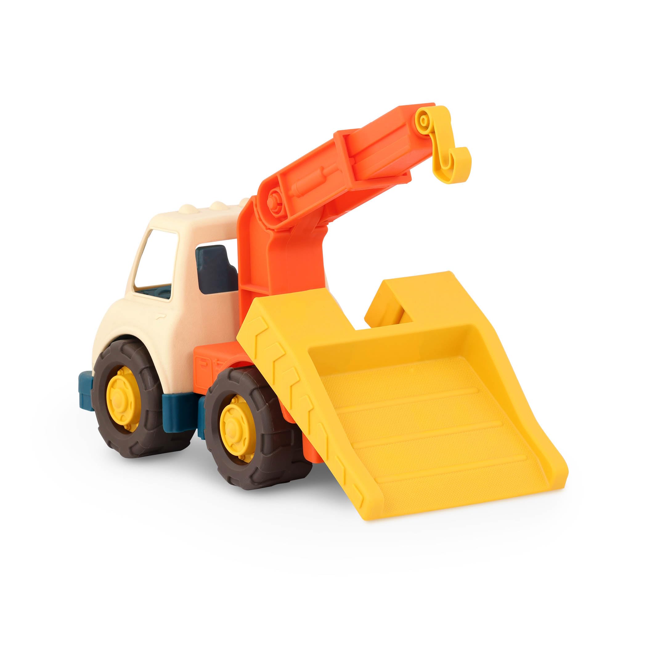 Battat- Wonder Wheels- Tow Truck – Toy Truck With Hook For Towing – Moveable Parts- Sturdy Toy Vehicle For Toddlers – Recyclable – Tow Truck- 1 year +