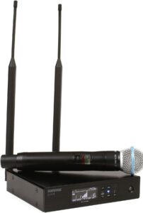 shure qlxd24/b58 wireless microphone system with beta 58a handheld vocal mic