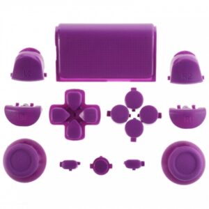 replacement full buttons custom mod kit set for sony playstation 4 ps4 controller purple