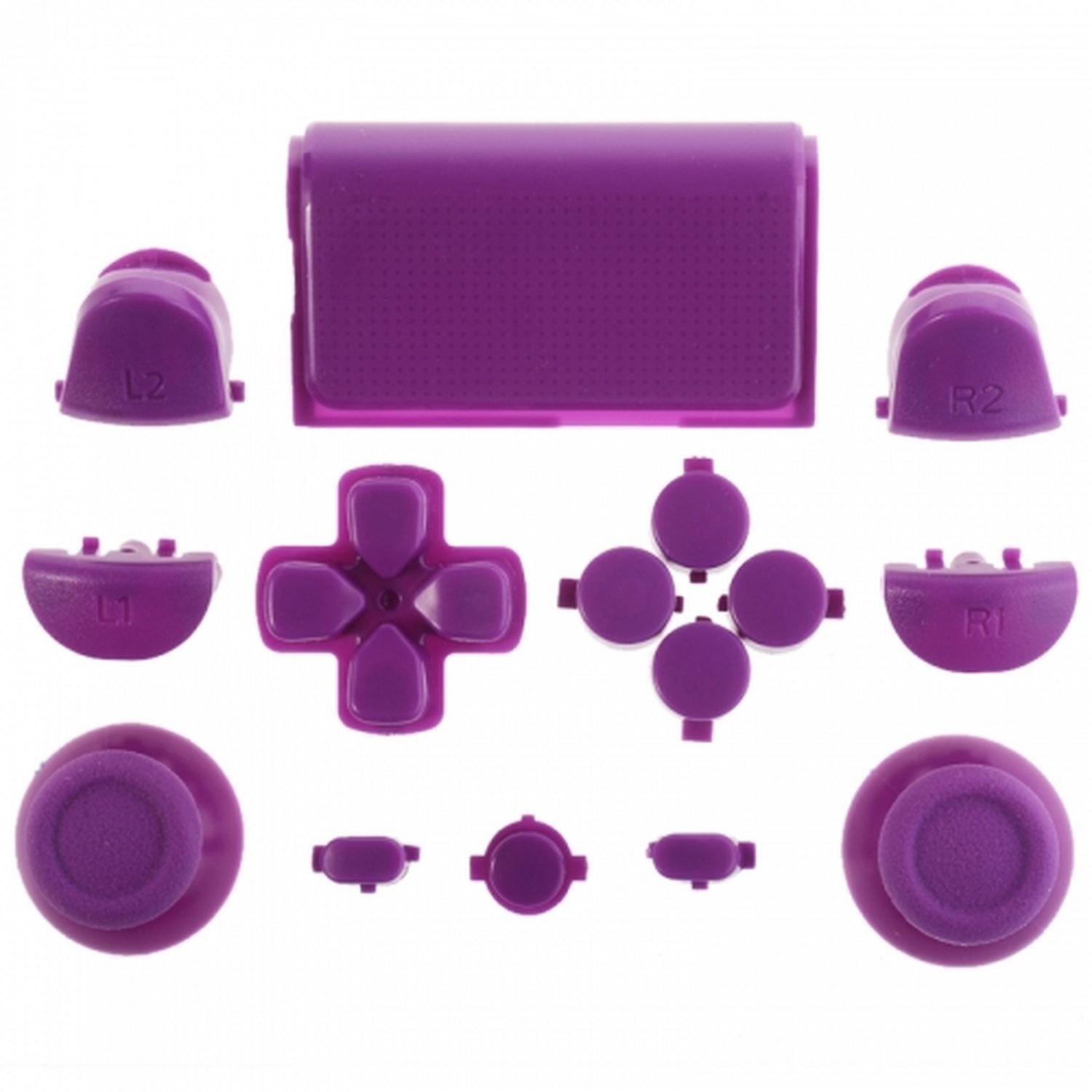 Replacement Full Buttons Custom Mod Kit Set for Sony Playstation 4 PS4 Controller Purple