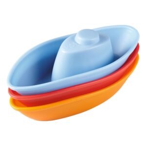 haba stacking boat set - 3 piece play set great for scooping and funelling water in the bath or pool