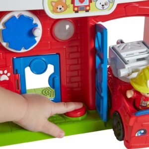 Fisher-Price Little People Toddler Toy Animal Rescue Playset with Lights Sounds Figures & Vehicles for Pretend Play Kids Ages 1+ Years​ (Amazon Exclusive)