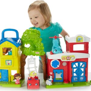 Fisher-Price Little People Toddler Toy Animal Rescue Playset with Lights Sounds Figures & Vehicles for Pretend Play Kids Ages 1+ Years​ (Amazon Exclusive)