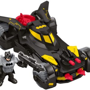 Fisher-Price Imaginext FGC31 Dc Super Friends Legends of Batman Deluxe Batmobile, Black/Yellow