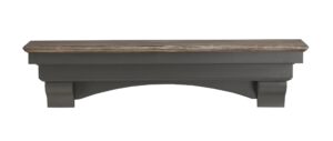 pearl mantels 499-72-27 hadley mantel shelf, 72-inch, cottage distressed