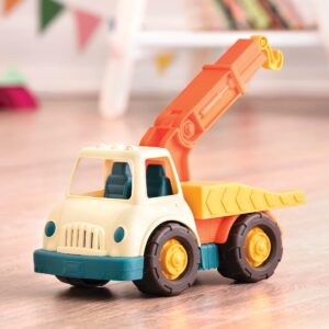 Battat- Wonder Wheels- Tow Truck – Toy Truck With Hook For Towing – Moveable Parts- Sturdy Toy Vehicle For Toddlers – Recyclable – Tow Truck- 1 year +