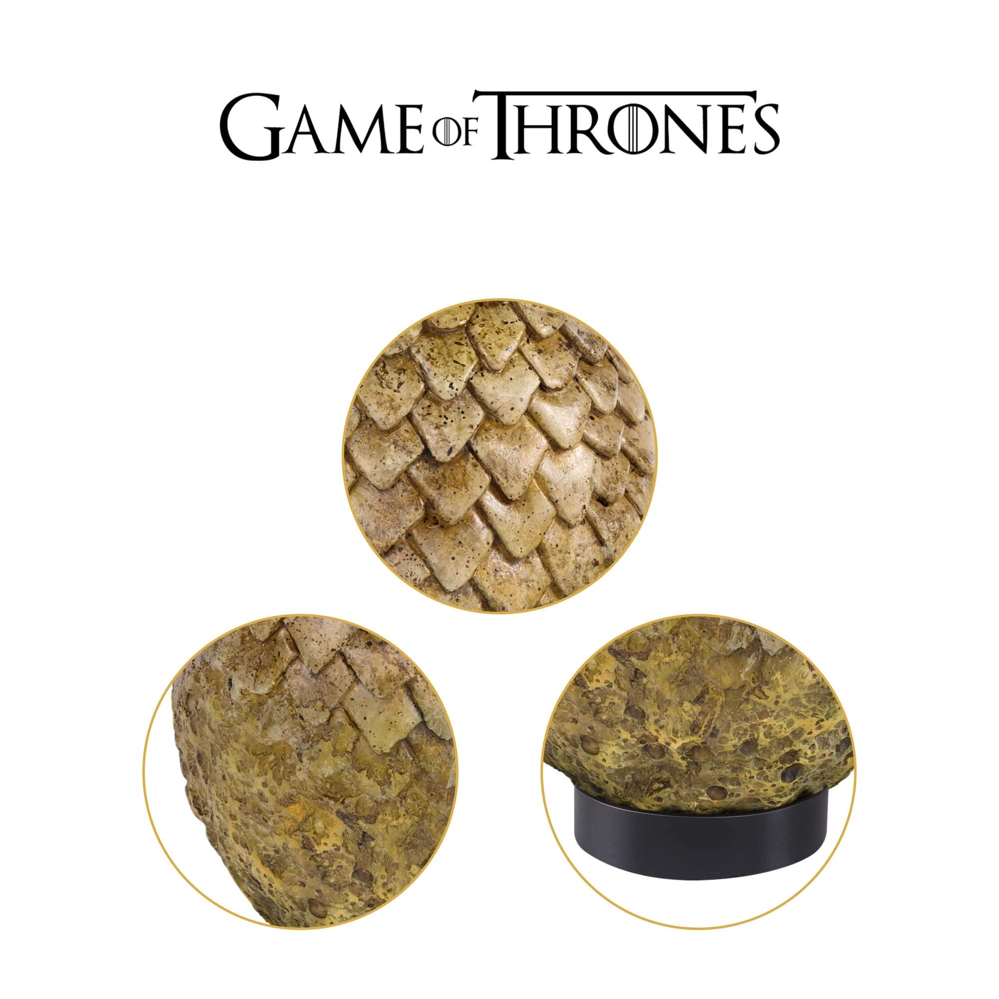 The Noble Collection Game of Thrones Viserion Egg ( Tan )