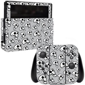 mightyskins skin compatible with nintendo switch - laughing skulls | protective, durable, and unique vinyl decal wrap cover | easy to apply, remove, and change styles | made in the usa