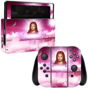 mightyskins skin compatible with nintendo switch - jesus | protective, durable, and unique vinyl decal wrap cover | easy to apply, remove, and change styles | made in the usa