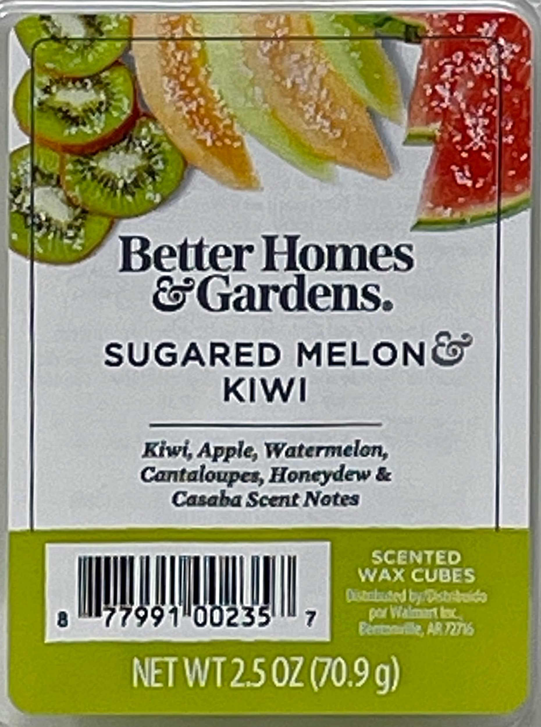 Better Homes and Gardens Sugared Melon Kiwi Scented Wax Cubes - 4-Pack