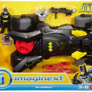 Fisher-Price Imaginext FGC31 Dc Super Friends Legends of Batman Deluxe Batmobile, Black/Yellow