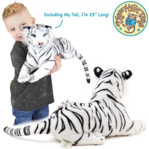 TigerHart Saphed The White Tiger - 17 Inch Stuffed Animal Plush