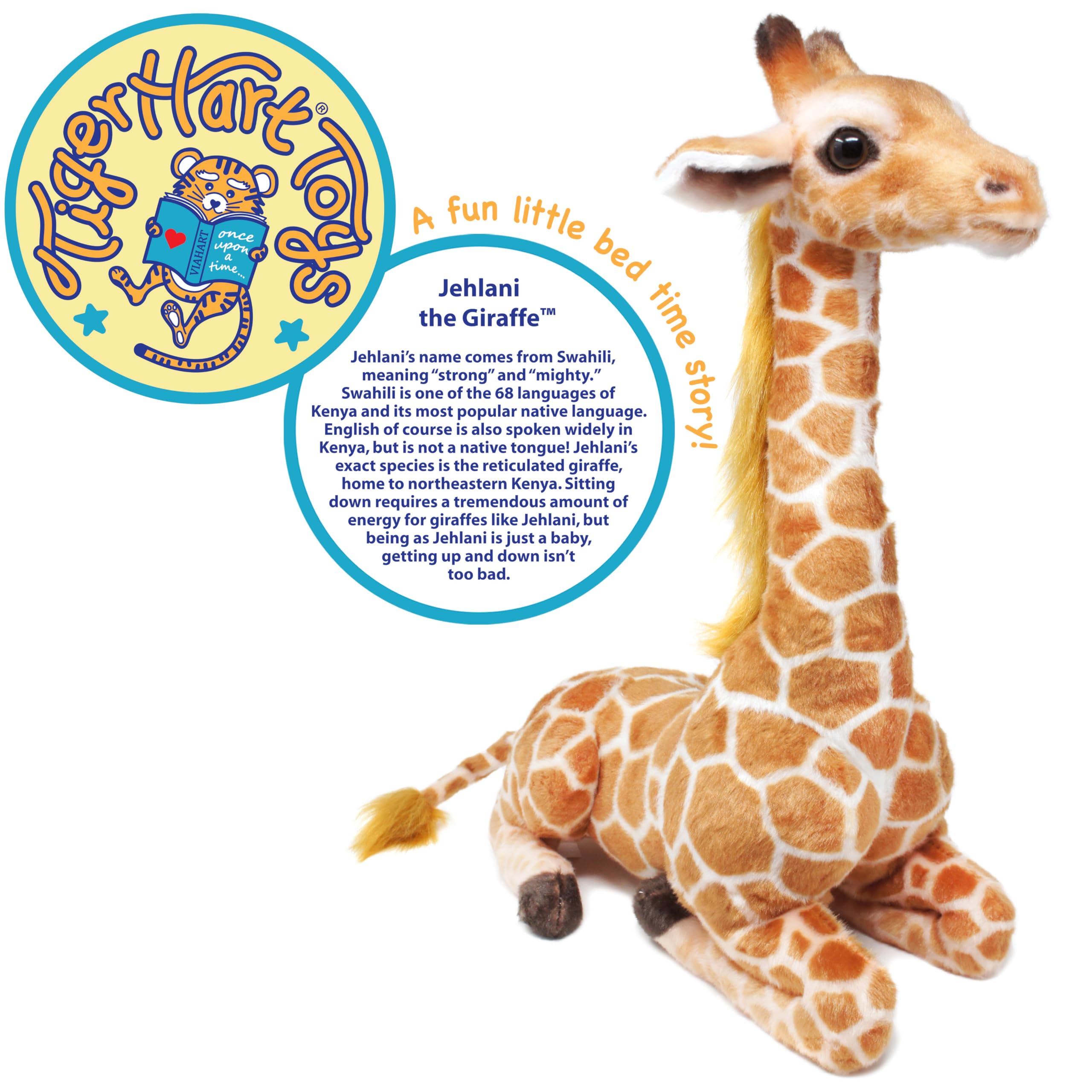 TigerHart Jehlani The Giraffe - 18 Inch Stuffed Animal Plush