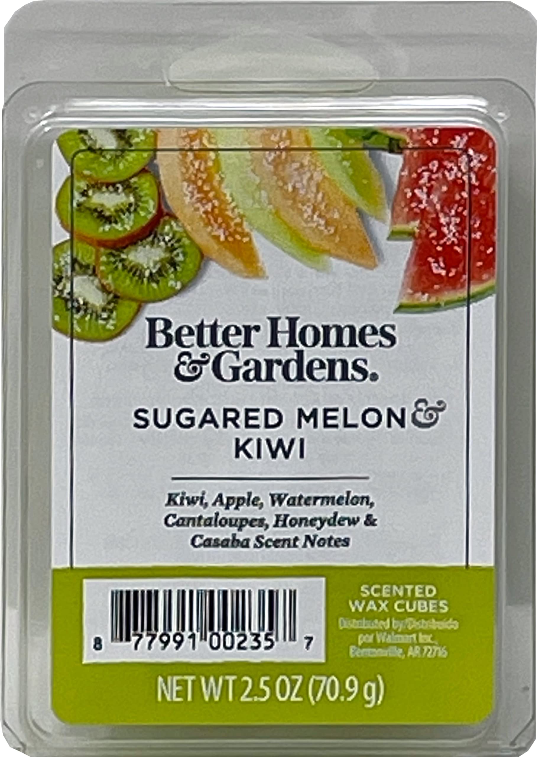 Better Homes and Gardens Sugared Melon Kiwi Scented Wax Cubes - 4-Pack