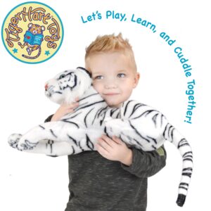 TigerHart Saphed The White Tiger - 17 Inch Stuffed Animal Plush