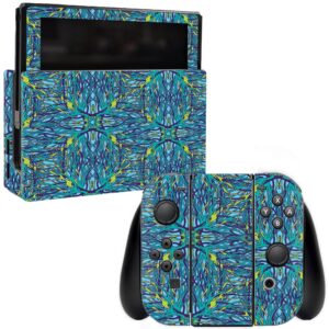 mightyskins skin compatible with nintendo switch wrap cover sticker skins blue veins