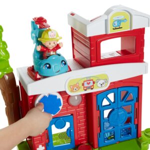 Fisher-Price Little People Toddler Toy Animal Rescue Playset with Lights Sounds Figures & Vehicles for Pretend Play Kids Ages 1+ Years​ (Amazon Exclusive)