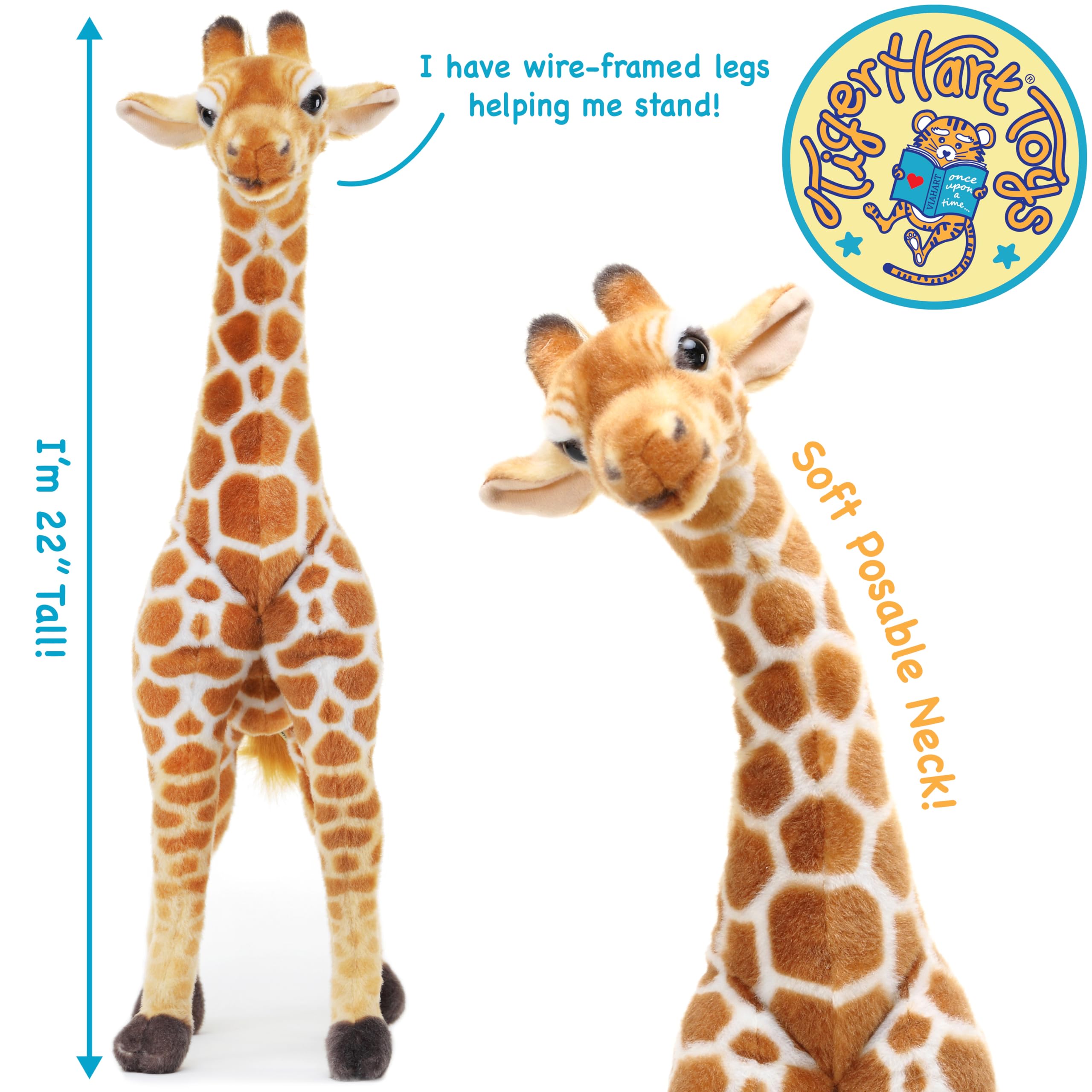 TigerHart Jocelyn The Giraffe - 22 Inch Stuffed Animal Plush