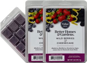 better homes and gardens wild berry cheesecake wax cubes 5oz - 2-pack