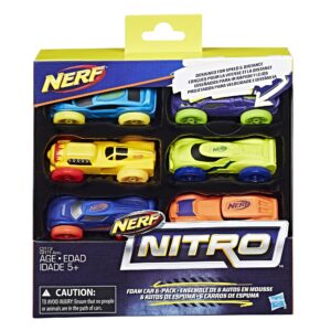 Nerf Nitro Foam Car 6-Pack, Set 1