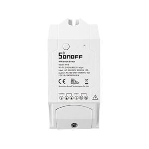 sonoff th16 temperature and humidity monitoring wifi smart switch for diy smart home,compatible with alexa(16a)