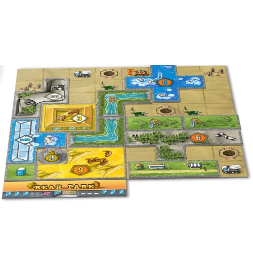 Bärenpark Board Game | Tile Placement Strategy Game | Fun Zoo Animal Themed Puzzle Game For Adults and Kids | Ages 8+ | 2-4 Players | Average Playtime 30-45 Minutes | Made by Lookout Games