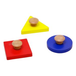 Elite Montessori Single/Multiple Shape Puzzles Jumbo Knob Preschool Toddler Learning Material (Multiple Shape Puzzles)