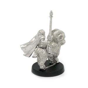 Stonehaven Miniatures Halfling Commander on Ram Mount Miniature Figure (for 28mm Scale Table Top War Games) - Made in USA