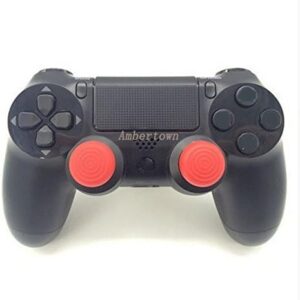 Analog Silicone Thumb Stick Grip Joystick Caps Cover for PS4 PS3 Xbox 360 Xbox One Game Controllers (Red)